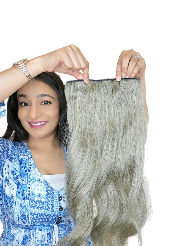 Cloudy Ash Gray Clip - Kinsley Extenso